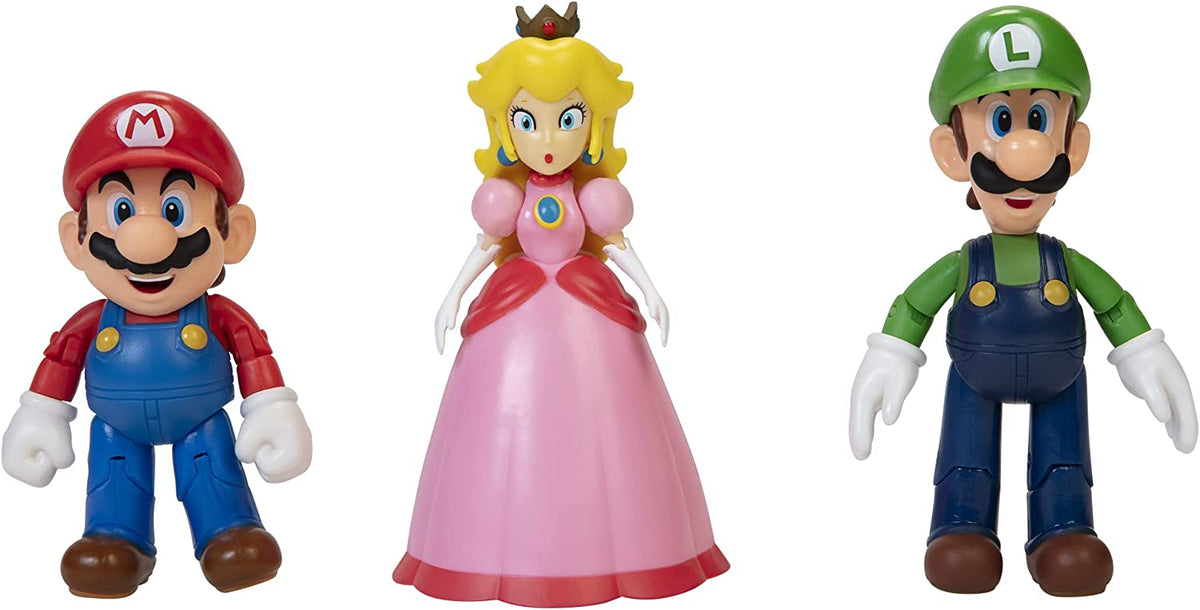 Nintendo - Super Mario Multipack Reino Champiñon (Pack x3 Figuras 11cm