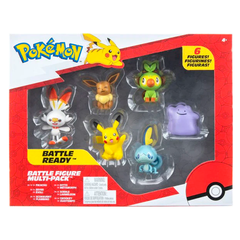 Pack x6 Pokemon Battle Figure